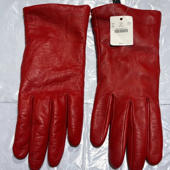 J. Crew Factory | Accessories | J Crew Leather Sz L Techtouch Cashmere ...